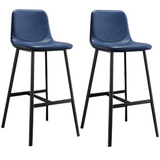 Generic 26/30 Barhocker, Barhocker aus PU-Leder in Tresenh&ouml;he mit R&uuml;cken- und Fu&szlig;st&uuml;tze, ideal f&uuml;r ESS- und Wohnzimmer, 136 kg