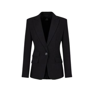 A|X Armani Exchange Femme, Vestes, Noir, Taille: 34 FR Veste crois&eacute;e