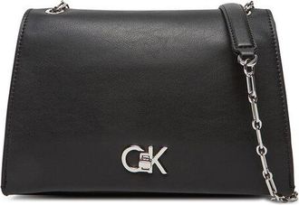 Calvin Klein Handtasche Re-Lock Medium Chain LV04F3104G Schwarz