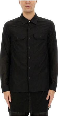 Rick Owens Homme, Chemises, Noir, Taille: M Surchemise