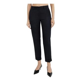 P.A.R.O.S.H. P.a.r.o.s.h., Femme, Pantalons, Bleu, Taille: 36 FR Pantalon Évasé Bleu Marine