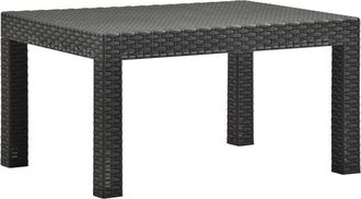 Les Tendances Table de jardin Anthracite 58x58x41 PP