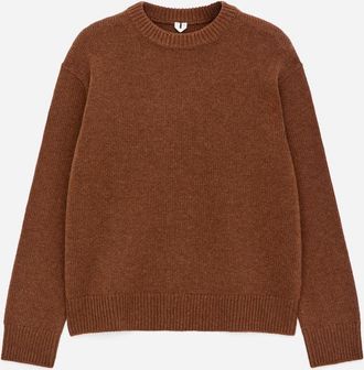 Arket Pullover Aus Schwerem Wollstrick -Braun