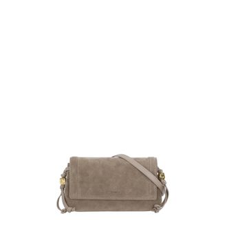 Coccinelle Sac bandouli&egrave;re Thess Mini en daim - Femme - Sacs - Beige - Taille: ONE Size