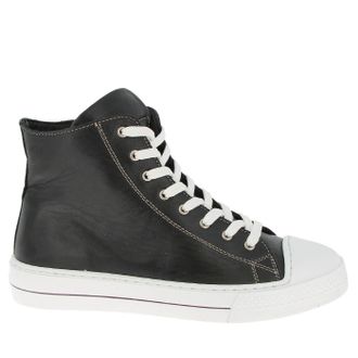 Andrea Conti Damen High Top Sneaker, schwarz, 38 EU