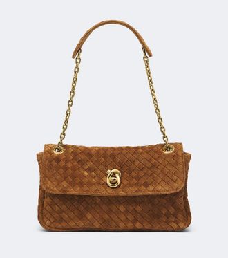 Bottega Veneta Schultertasche Madison aus Veloursleder