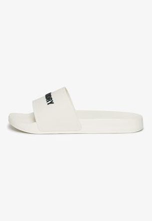 Superdry Homme Logo Pool Slide Sandal, Blanc, 40 EU