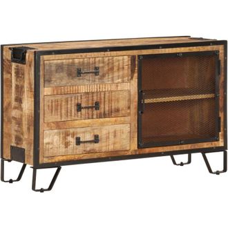 vidaXL Vidaxl - Buffet 100x31x60 cm Bois de manguier massif brut