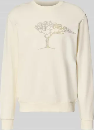 Fynch-Hatton Sweatshirt mit Rundhalsausschnitt und Stitching