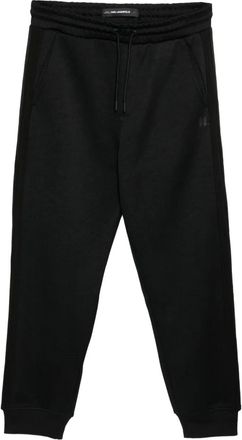 Karl Lagerfeld pantalon à logo embossé - Noir