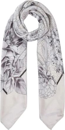 Liu Jo Femme, Accessoires, Gris, Taille: ONE Size Grand foulard floral