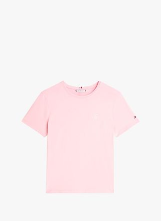 Tommy Hilfiger T-shirt manches courtes en coton m&eacute;lang&eacute;