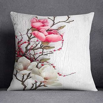 Bonamaison Le Jardin du Lin Kissenhüllen, Cotton, Mehrfarbig, 45x45