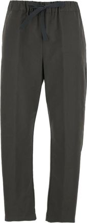 Semicouture Femme, Pantalons, Vert, Taille: 42 FR Pantalon avec Taille &Eacute;lastique &agrave; Cordon de Serrage