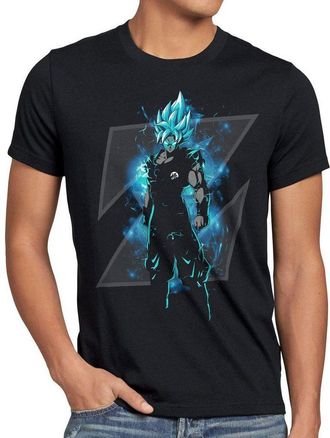 style3 T-Shirt Son-Goku Z Blue god modus super dragonball z gt songoku dbz daima