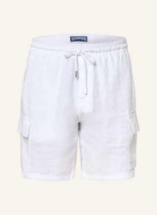 Vilebrequin Cargoshorts Thalassa Aus Leinen weiss