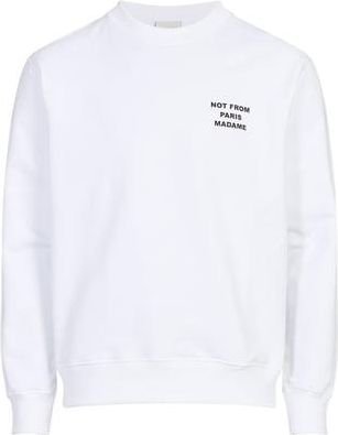 Dr&ocirc;le de Monsieur Sweatshirt Slogan en coton molleton