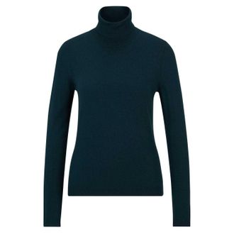 HUGO BOSS Sweatshirt f&uuml;r Damen, Rollkragen, Regul&auml;r (Dunkelgr&uuml;n)