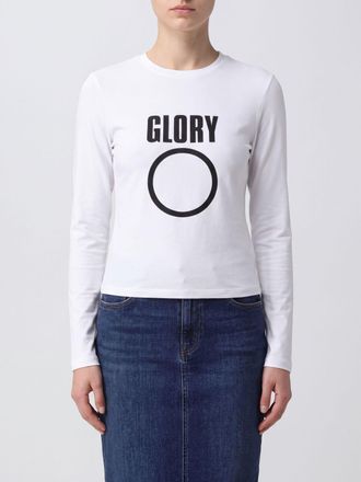 Jean Paul Gaultier T-shirt slim en coton &agrave; imprim&eacute; slogan et manches longues