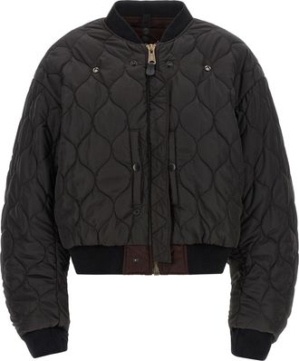 Maison Margiela Reversible Polyamide Bomber Jacket - Brown