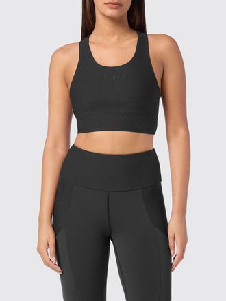 Plein Sport Top de sport court et slim en jersey &agrave; bretelles crois&eacute;es