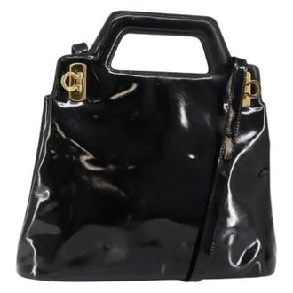 Ferragamo Pre-owned Lederhandtasche - - Pre-owned - Damen - Schwarzk - ONE SIZE