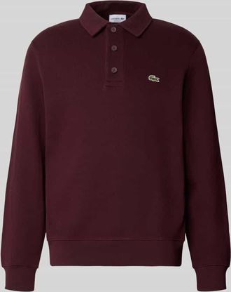Lacoste Regular Fit Sweatshirt aus reiner Baumwolle