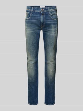 Replay Slim Fit Jeans aus Baumwoll-Mix im Destroyed-Look