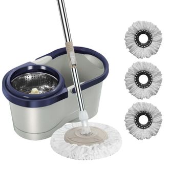 Generic spnn Mop Eimer - Automatischer Haushaltsbodenreiniger, Wringer Set | Einfache Reinigung Mopp Eimer f&uuml;r K&uuml;che, Wohnzimmer, Balkon, Studienraum, langleb