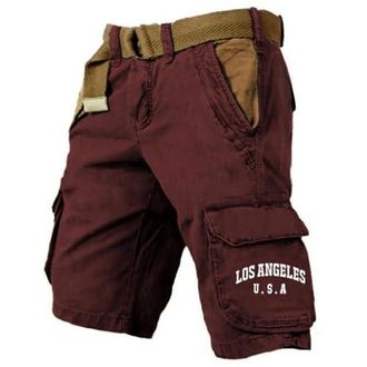Generic Short Tres Court pour Homme Cargo &Eacute;t&eacute; Leger Achat Classe Genoux Multipoches Mauve Multipoche Extensible Carreaux Ecru Push Fantaisie Voile Bresilien D
