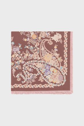 Gerard Darel Carr&eacute; imprim&eacute; floral en soie - DIANE - Rose