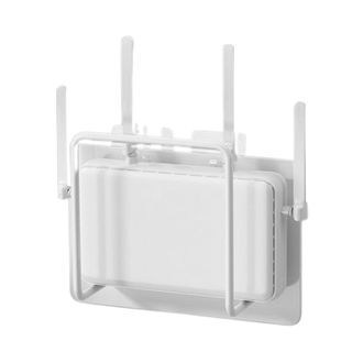 Generico Wandhalterung für Router | ohne Bohrer, robust, Wandregal für Modem und WLAN-Router, für Zuhause, Büro, Wohnzimmer, Schlafzimmer, Internetmodem