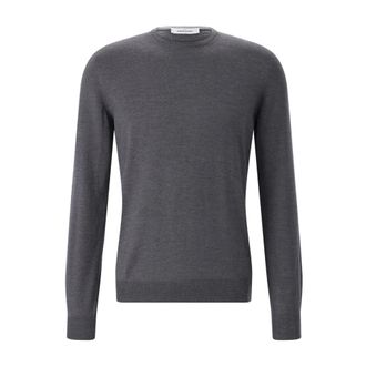 Gran Sasso Rundhals-Strickware - - Knitwear - Herren - Grau - 5XL