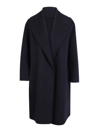 Max Mara Langer Mantel - Blau