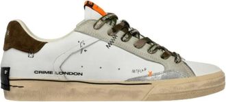 Crime London Homme, Chaussures, Blanc, Taille: 45 EU Baskets