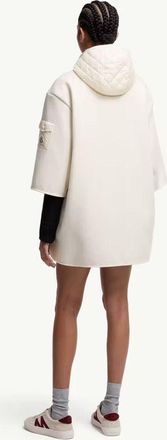 Moncler Hooded Water-Resistant Cape - Beige