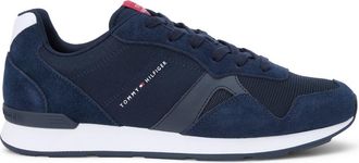 Tommy Hilfiger Low Top Runner-Sneaker in Strukturmix mit Wildleder-Details in