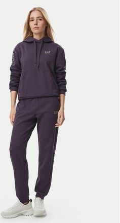 Emporio Armani Jogginganzug 7W000789 AF18880 UA139 Violett Regular Fit