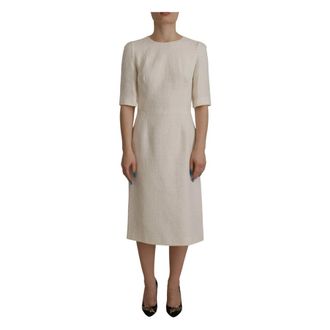 Dolce & Gabbana Wei&szlig;es Blumen Sheath Kleid - - Dresses - Damen - Wei&szlig; - XS