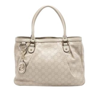 Gucci Pre-owned Gepr&auml;gte Ledertasche - - Pre-owned - Damen - Beige - ONE SIZE