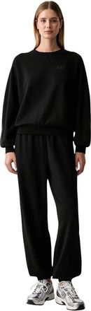 Emporio Armani Ensemble de surv&ecirc;tement en maille stretch Logo Series - Femme - Sport - Noir - Taille: 34 FR