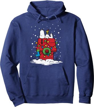 Peanuts Snoopy Christmas Lights Pullover Hoodie