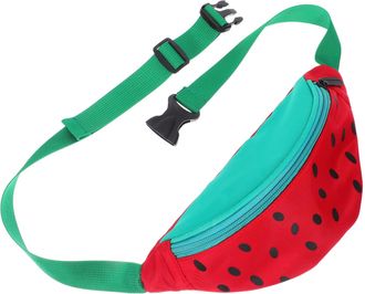 Yardwe Wassermelonenf&ouml;rmige Umh&auml;ngetasche aus Leichtem Nylon Kleine Brusttasche f&uuml;r Jungen und M&auml;dchen Sommerliche G&uuml;rteltasche mit Zwei Tragevarianten Prakt