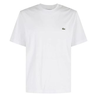 Lacoste Homme, Tops, Blanc, Taille: XL T-Shirt en coton
