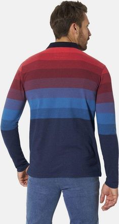 Babista Langarm-Poloshirt LEMIN im modernen Streifenmuster