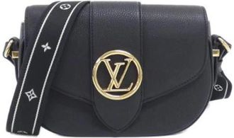 Louis Vuitton Pre-owned Pont Neuf Soft Calf Shoulder Bag - Femme - Pre-owned - Noir - Taille: ONE Size