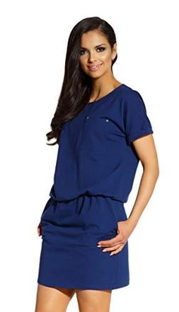 Lemoniade Robe Sportive Femme à Manches Courtes/sans Manches, Mod. 2 Bleu Navy, XL