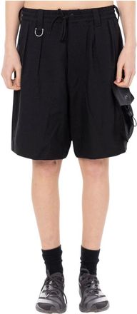 Yohji Yamamoto Femme, Shorts, Noir, Taille: 38 FR Sport Uniform Cargo Shorts