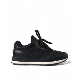 Dolce & Gabbana Elegante Schwarze Klassische Sneakers - - Shoes - Damen - Schwarzk - 36 EU