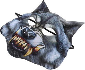 Valiclud Halloween Wolf Cosplay Maske aus Leichtem Eva Gesichtsbedeckung mit Blutigen Zähnen Gruselige Party Maske für Kostüme Mottopartys und Outdoor Events